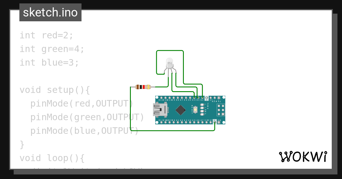Rgb With Nano Wokwi Esp32 Stm32 Arduino Simulator 9958