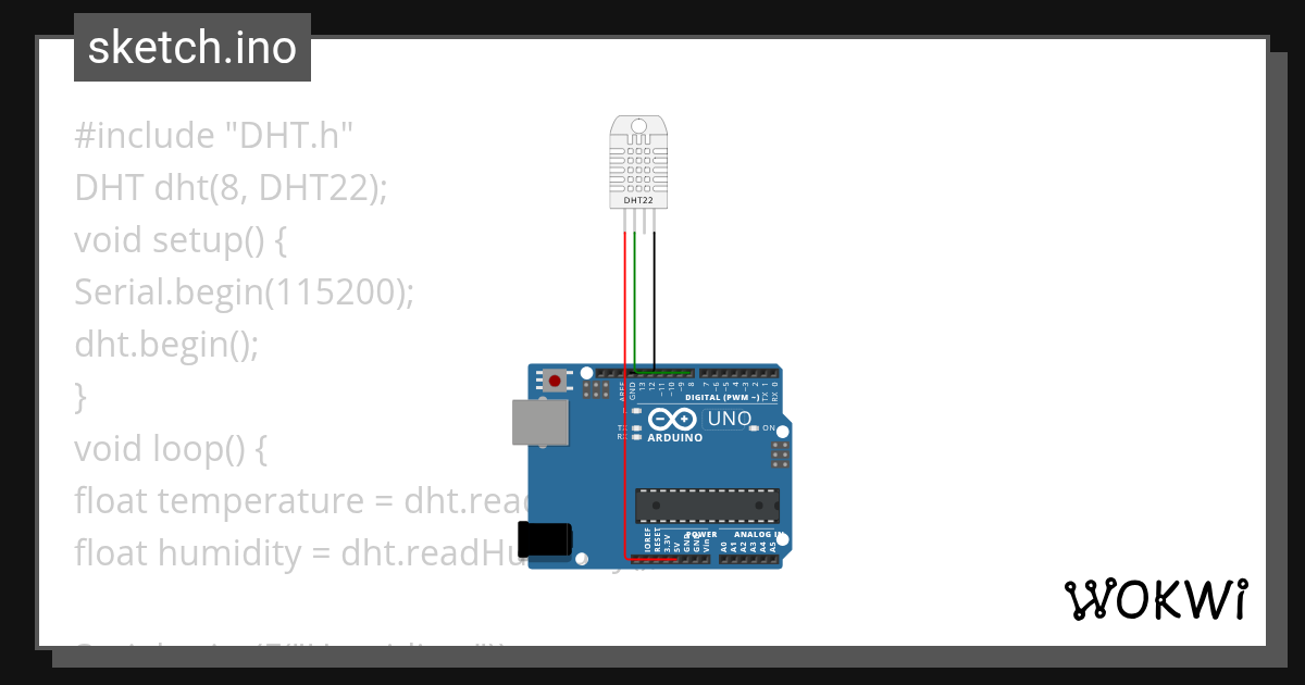 dht - Wokwi ESP32, STM32, Arduino Simulator