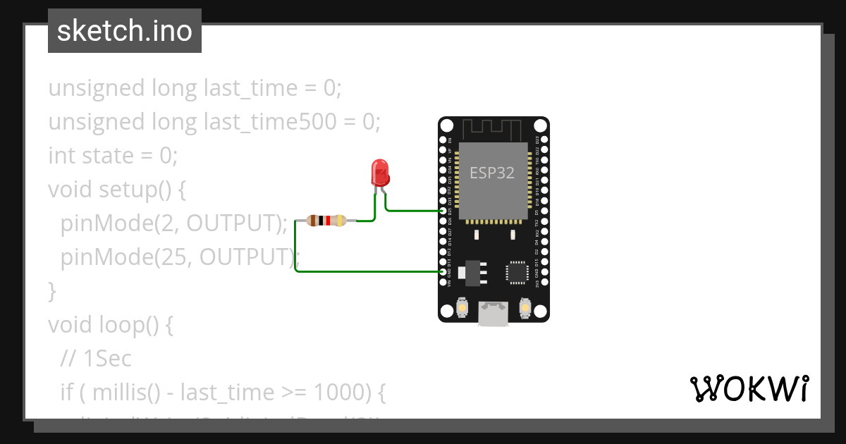 lab3.1 - Wokwi ESP32, STM32, Arduino Simulator