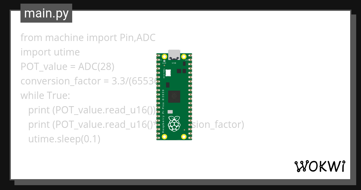 ex POT ADC - Wokwi ESP32, STM32, Arduino Simulator ex POT ADC - Wokwi ESP32, STM32, Arduino Simulator