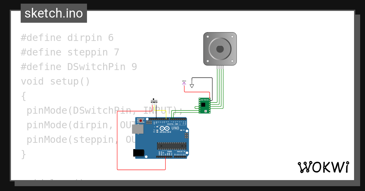 步进电机 Wokwi Esp32 Stm32 Arduino Simulator
