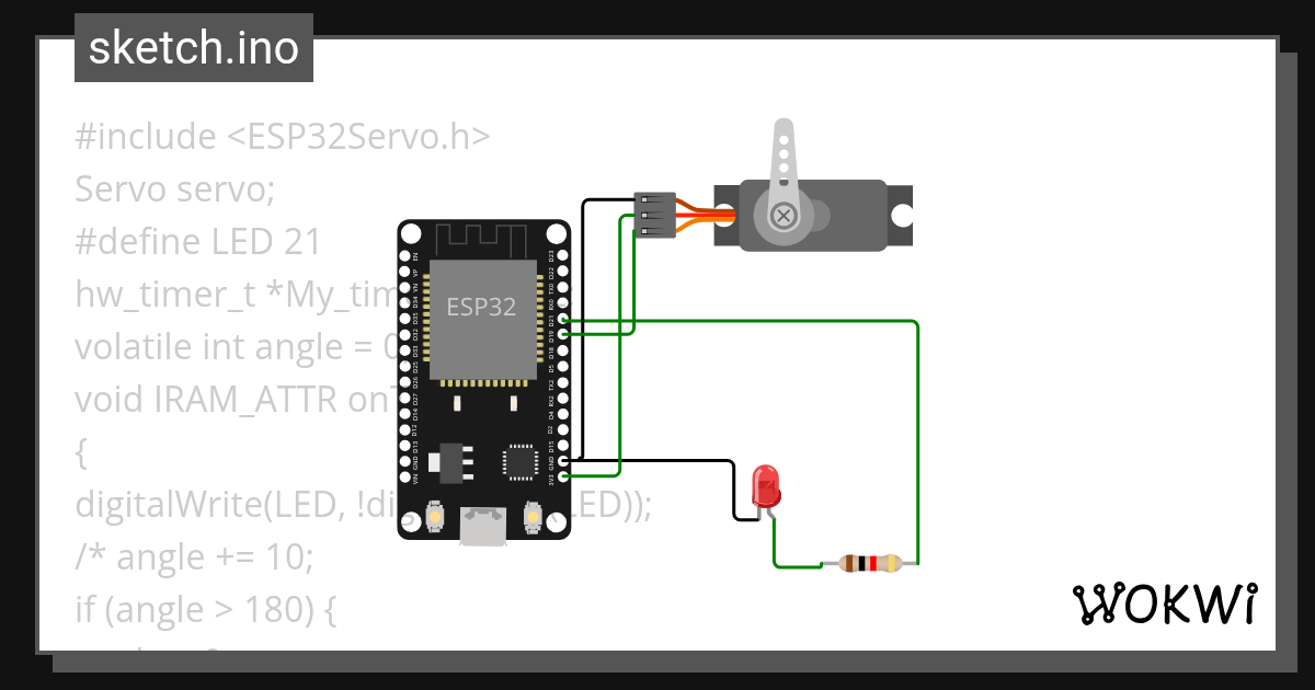 Servo - Wokwi ESP32, STM32, Arduino Simulator