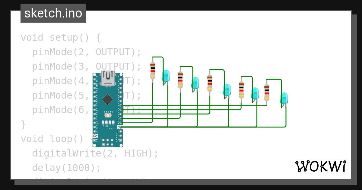 Led Round Trip Wokwi Esp32 Stm32 Arduino Simulator
