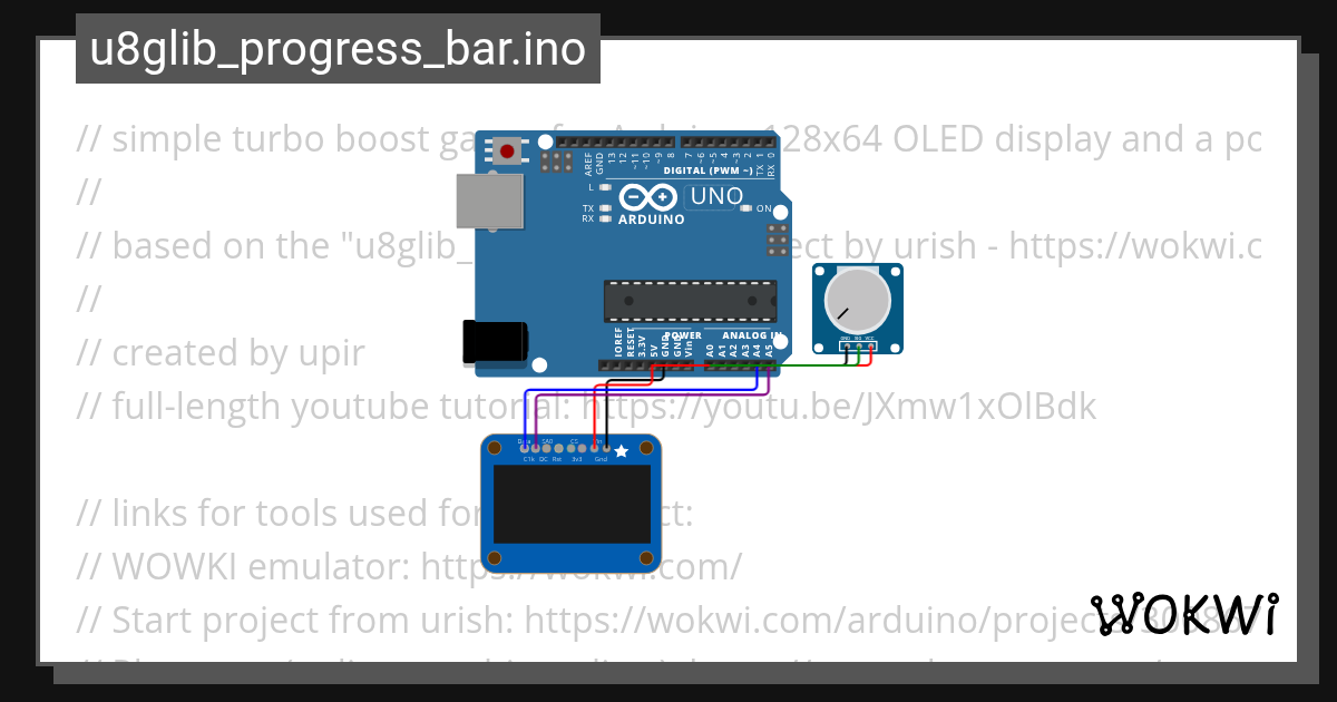 U8glibprogressbaro Wokwi Esp32 Stm32 Arduino Simulator 