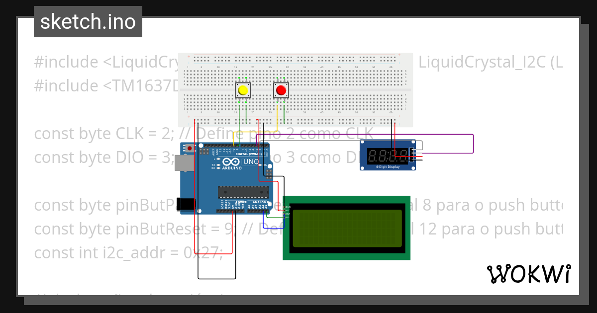 projeto 14 - Wokwi ESP32, STM32, Arduino Simulator