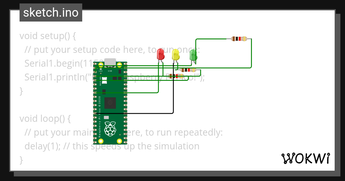 Traffic Light Wokwi Esp32 Stm32 Arduino Simulator 1556