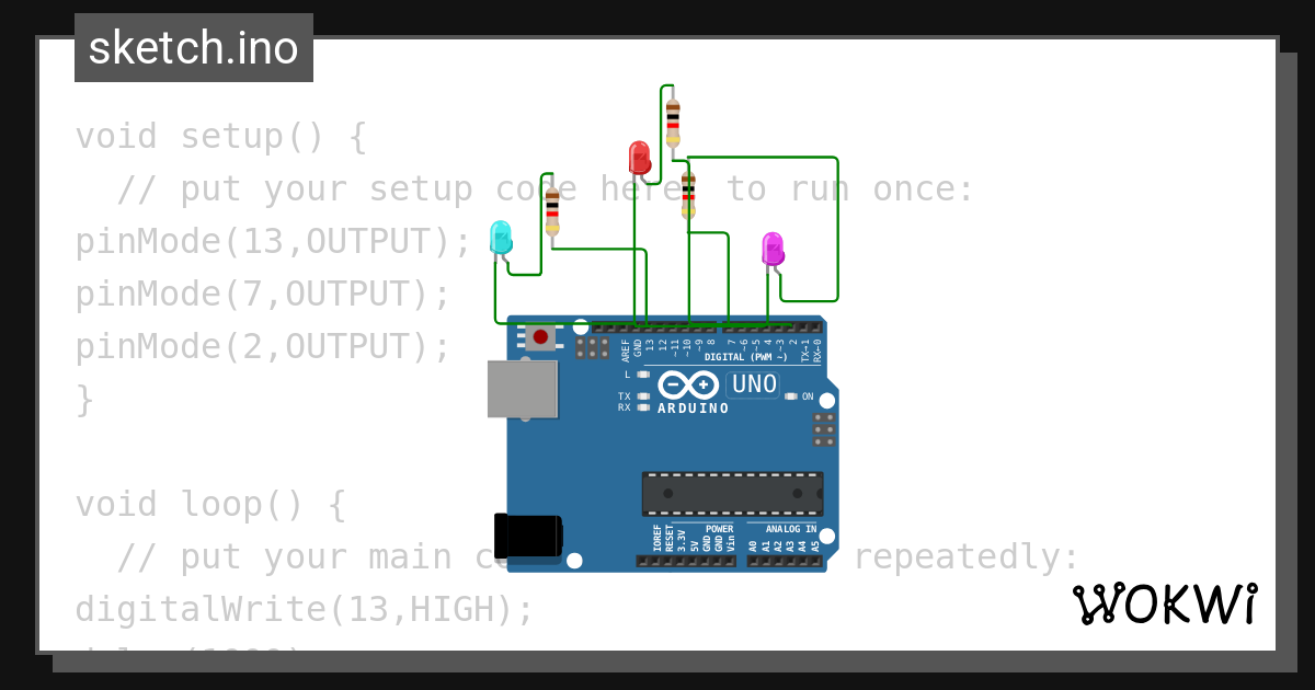 Traffic Signals Wokwi Esp32 Stm32 Arduino Simulator 5449