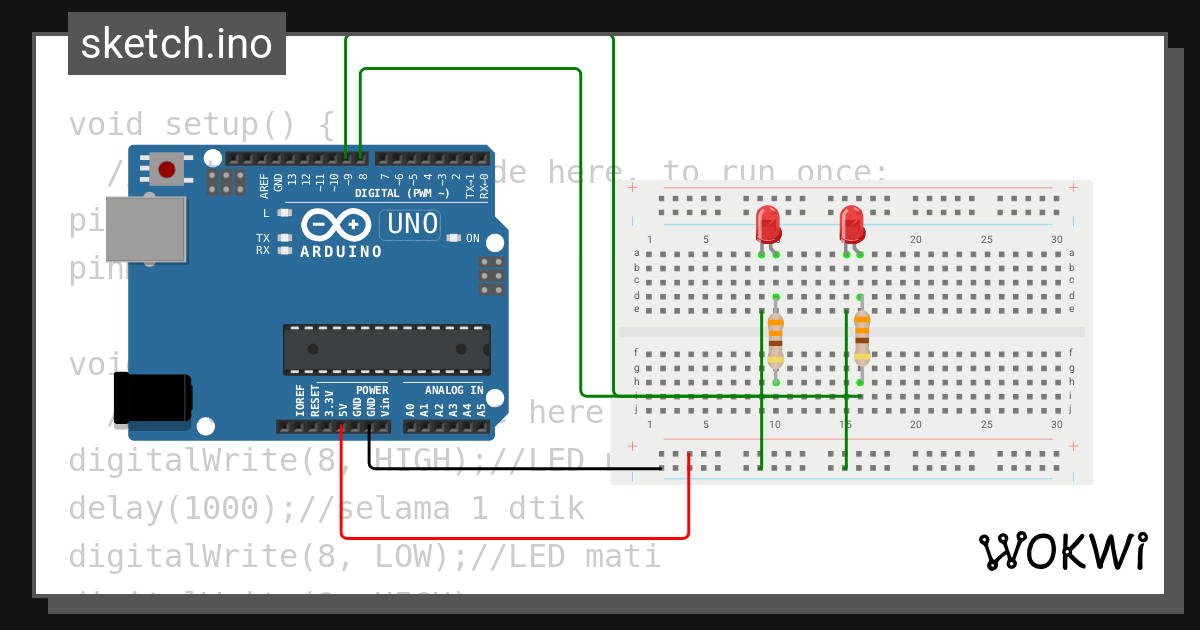 Blinking Led Yuda Fariszal X Tel 9 Wokwi Esp32 Stm32 Arduino Simulator 6996