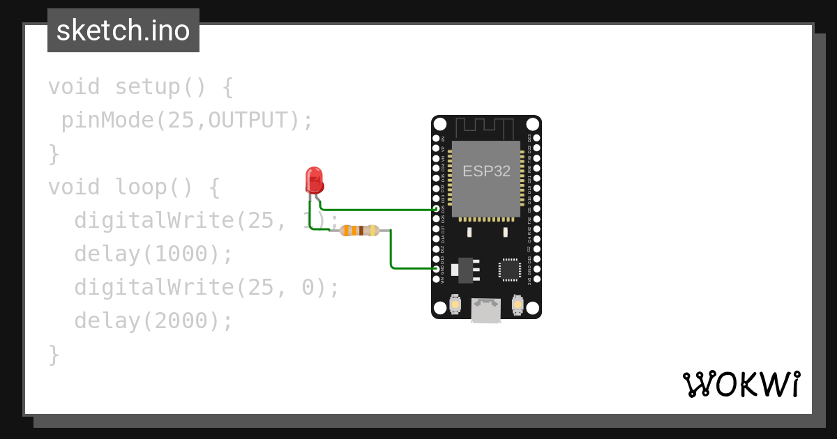C1 E3 Encenderapagar 2 Leds Wokwi Esp32 Stm32 Arduino Simulator 6885
