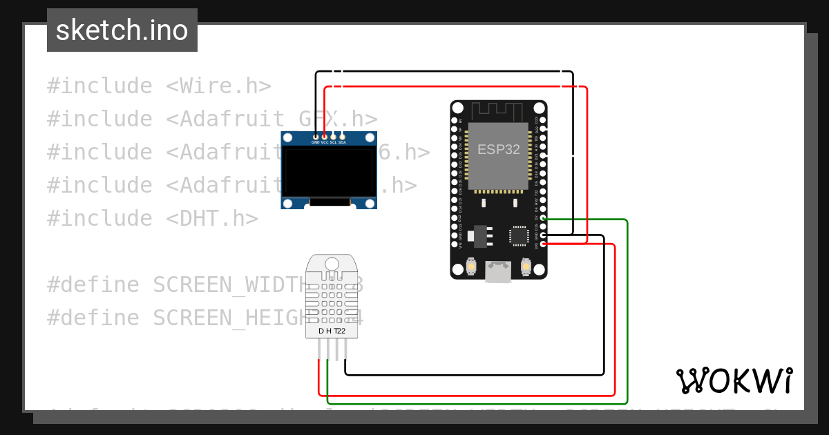 New 13temp And Humid In Oled Copy Wokwi Esp32 Stm32 Arduino Simulator