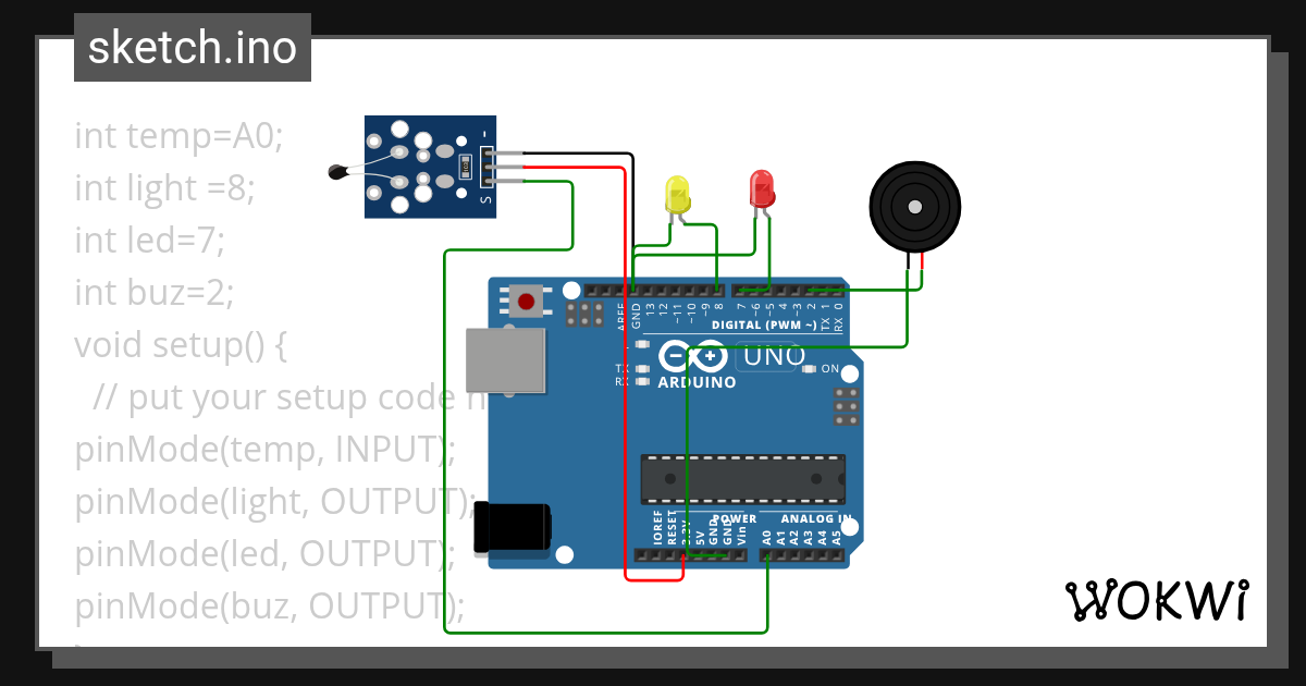 Firesensor Wokwi Esp32 Stm32 Arduino Simulator 