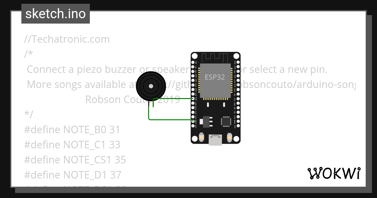 254 Melody - Wokwi ESP32, STM32, Arduino Simulator