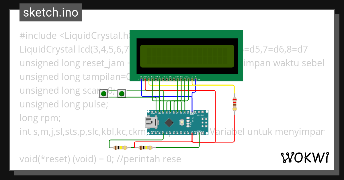 trial speed meter - Wokwi ESP32, STM32, Arduino Simulator