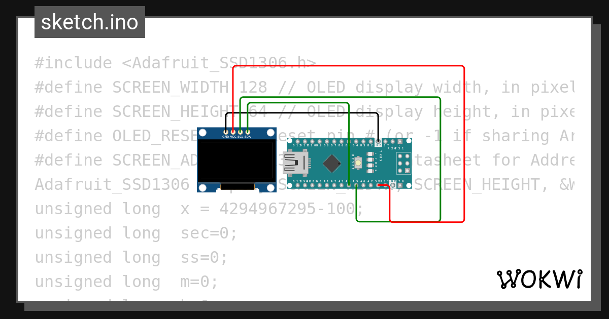 Oled Second Counter Copy Wokwi Esp32 Stm32 Arduino Simulator 1812