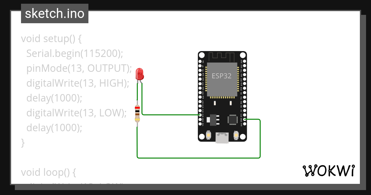 lab1_3 - Wokwi ESP32, STM32, Arduino Simulator