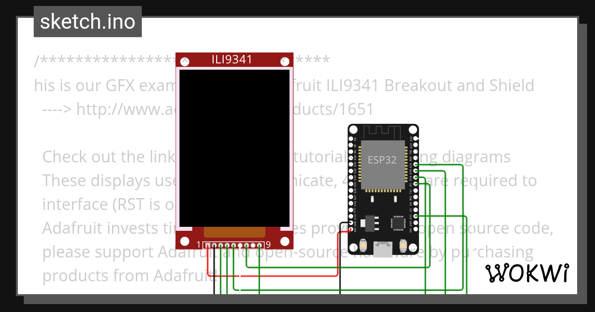 tft esp dev by arvind - Wokwi ESP32, STM32, Arduino Simulator
