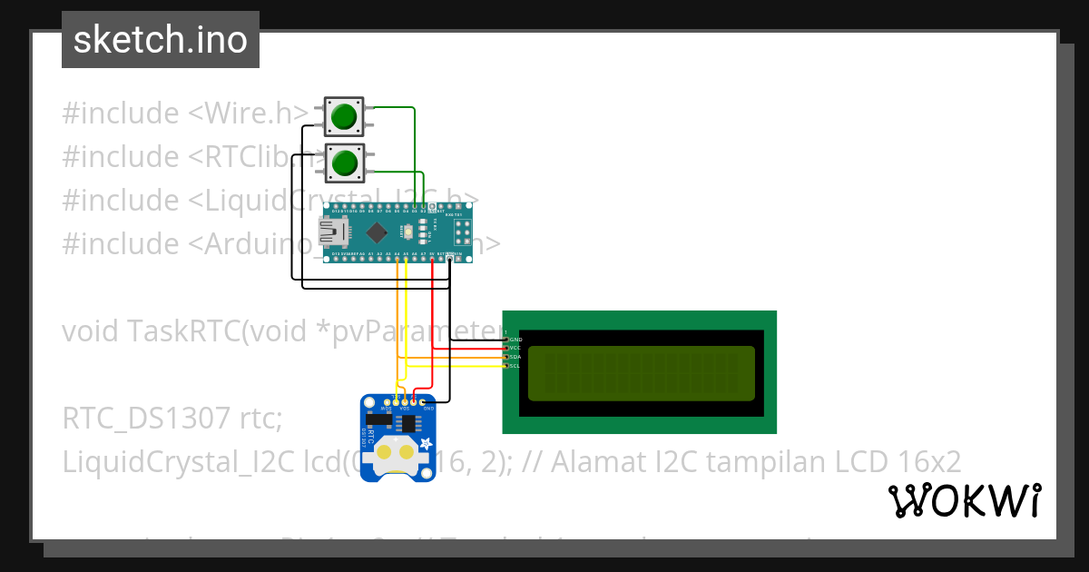 Adjustable RTC - Wokwi ESP32, STM32, Arduino Simulator