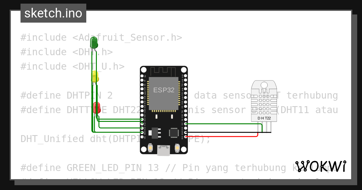 Sensor Dht22 Wokwi Esp32 Stm32 Arduino Simulator