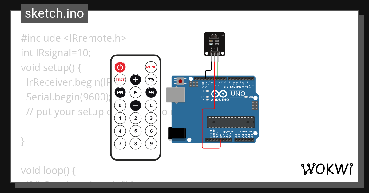 Ir Remote Wokwi Esp32 Stm32 Arduino Simulator 