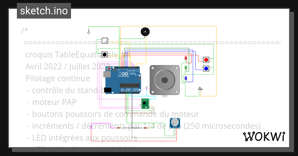 TableEquatoriale_V8.ino - Wokwi ESP32, STM32, Arduino Simulator