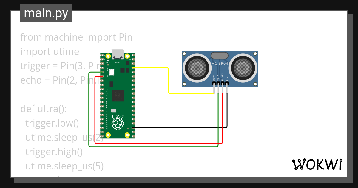 echo - Wokwi ESP32, STM32, Arduino Simulator