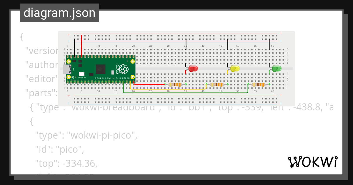 Semaforo - Wokwi ESP32, STM32, Arduino Simulator