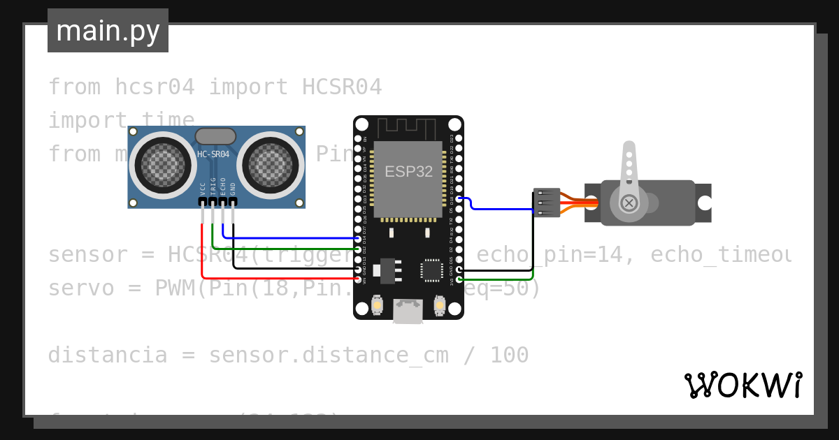 Cancela Mercado Wokwi Esp32 Stm32 Arduino Simulator