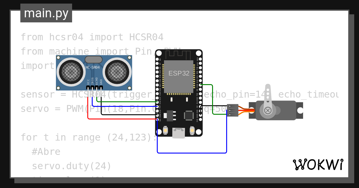 Sensor Estacionamento Wokwi Esp32 Stm32 Arduino Simulator