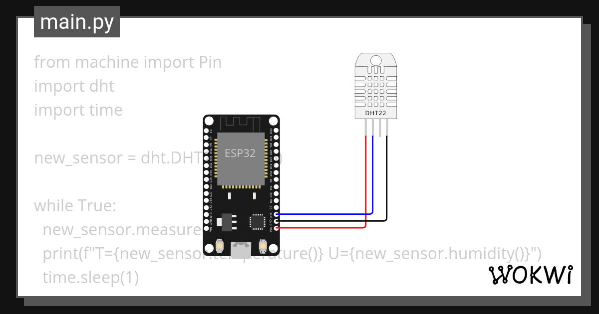 dht22 - Wokwi ESP32, STM32, Arduino Simulator