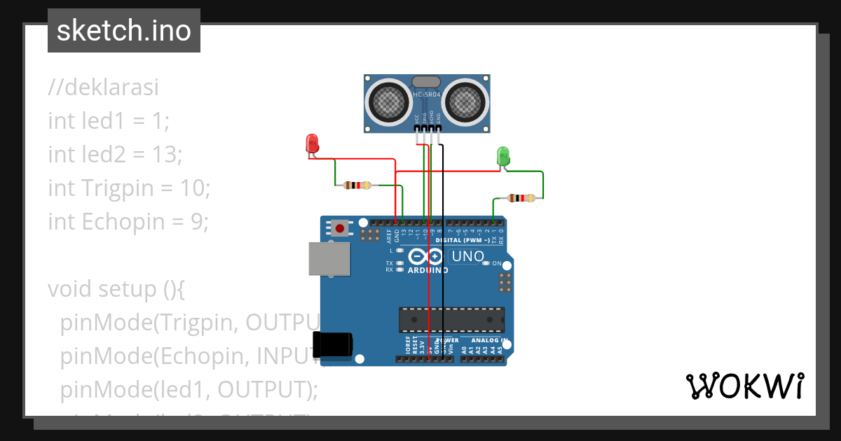 Saklar lampu ultrasonik_Karen Kotta Copy - Wokwi ESP32, STM32, Arduino Simulator