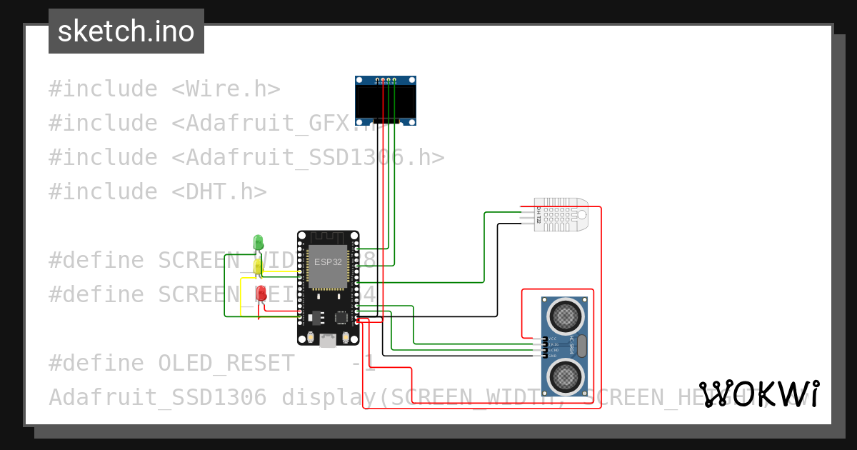 Project Ronald Gabungan Hc Sr04 Dh22 Wokwi Esp32 Stm32 Arduino Simulator 