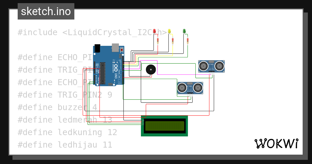 Detektor Banjir By Abim Wokwi Esp32 Stm32 Arduino Simulator 0604