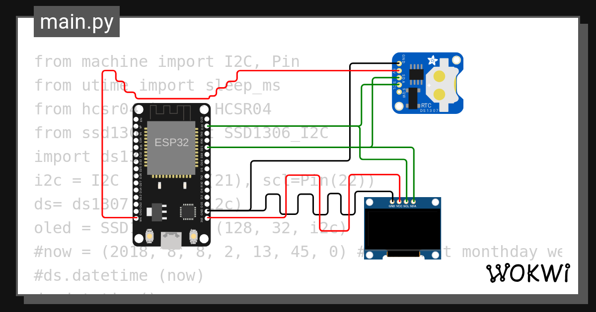 ปฏิทิณ ดูเวลา Wokwi Esp32 Stm32 Arduino Simulator