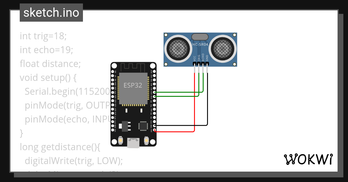 task 3 ultrasonic - Wokwi ESP32, STM32, Arduino Simulator