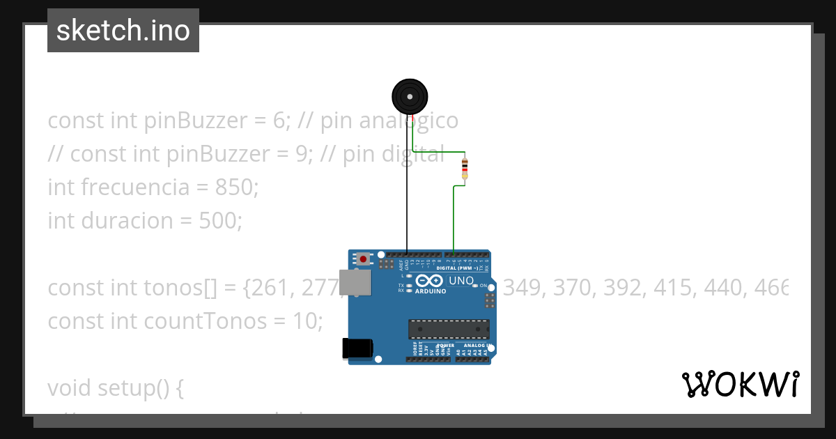 Buzzer - Wokwi ESP32, STM32, Arduino Simulator