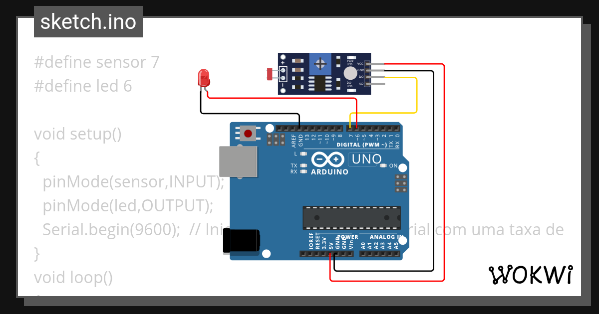 Sensor Ldr Wokwi Esp32 Stm32 Arduino Simulator