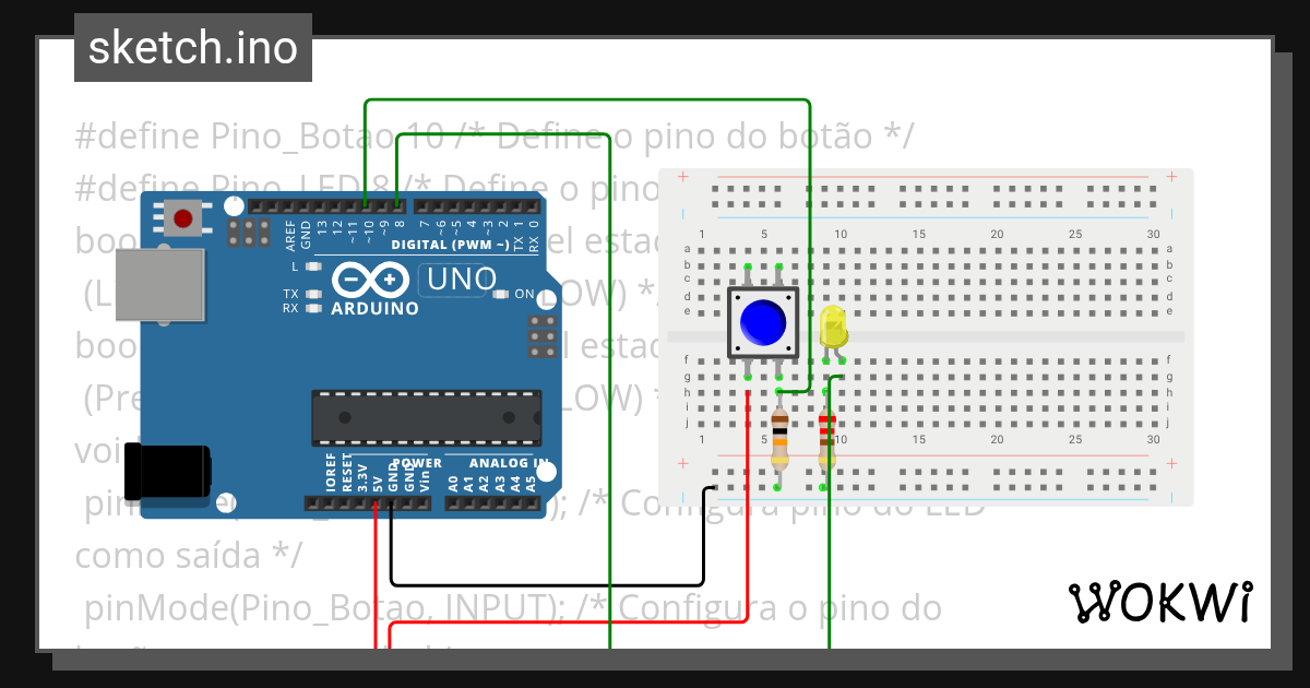 Aula Do Botão Wokwi Esp32 Stm32 Arduino Simulator 