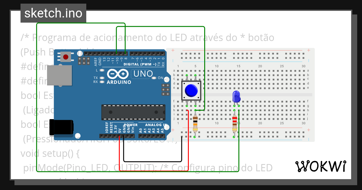 aula botão - Wokwi ESP32, STM32, Arduino Simulator