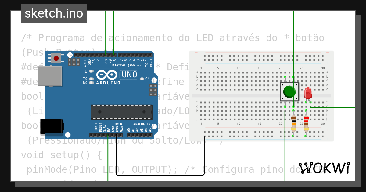 Alua Do Botao Wokwi Esp32 Stm32 Arduino Simulator