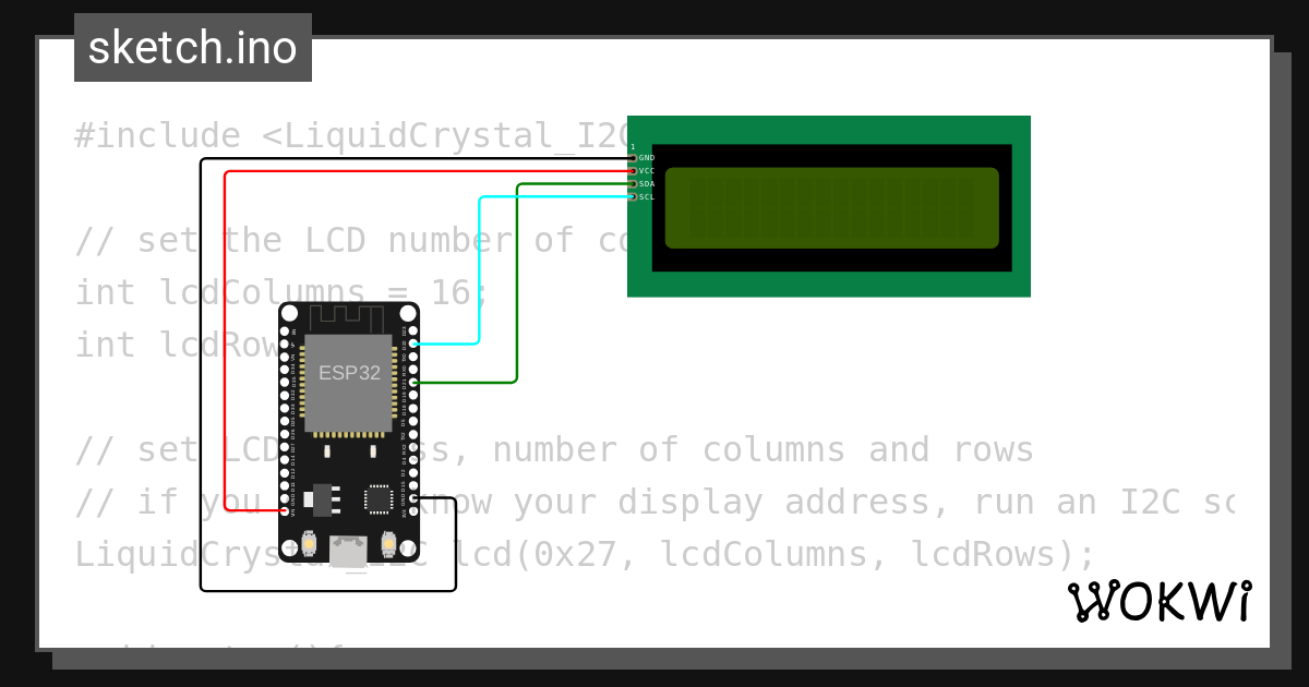 Lcdi2c Wokwi Esp32 Stm32 Arduino Simulator 8823