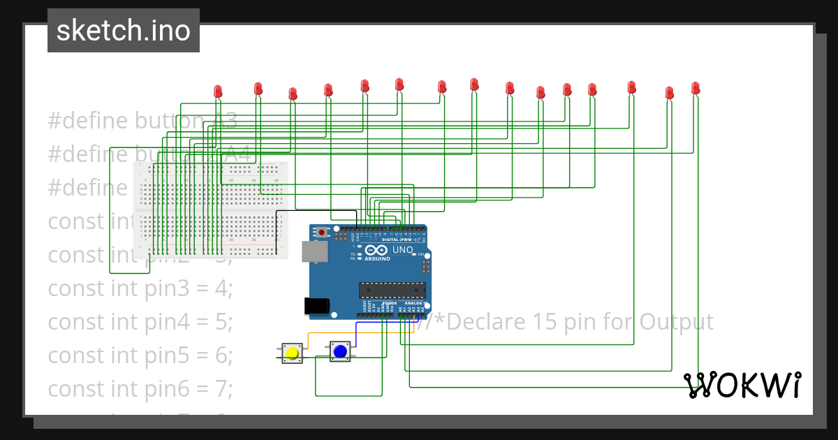 LED final project - Wokwi ESP32, STM32, Arduino Simulator
