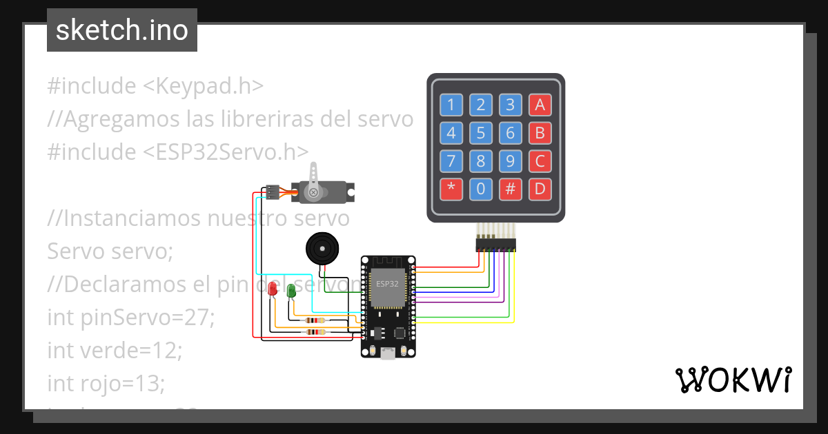 keypad buzzer - Wokwi ESP32, STM32, Arduino Simulator