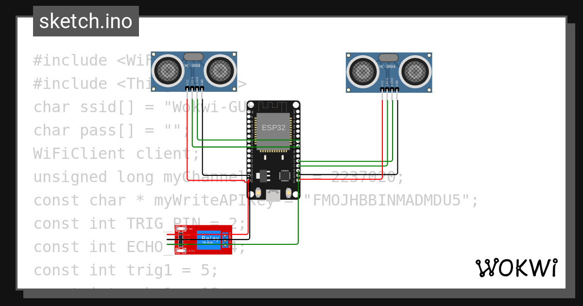 Reservoir Management Wokwi Esp32 Stm32 Arduino Simulator 3509