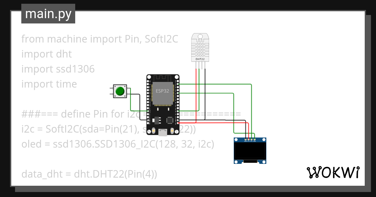 งานที่ 8 งานเขียนโปรแกรมควบคุมจอ Oled Py Wokwi Esp32 Stm32 Arduino 6876