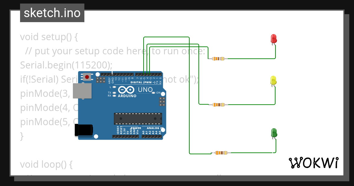 Lampu Merah Part 1 Wokwi Esp32 Stm32 Arduino Simulator 0497