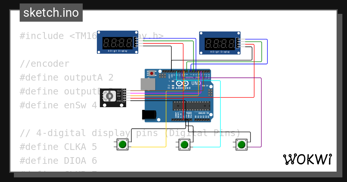 Chess Clock Wokwi Esp32 Stm32 Arduino Simulator