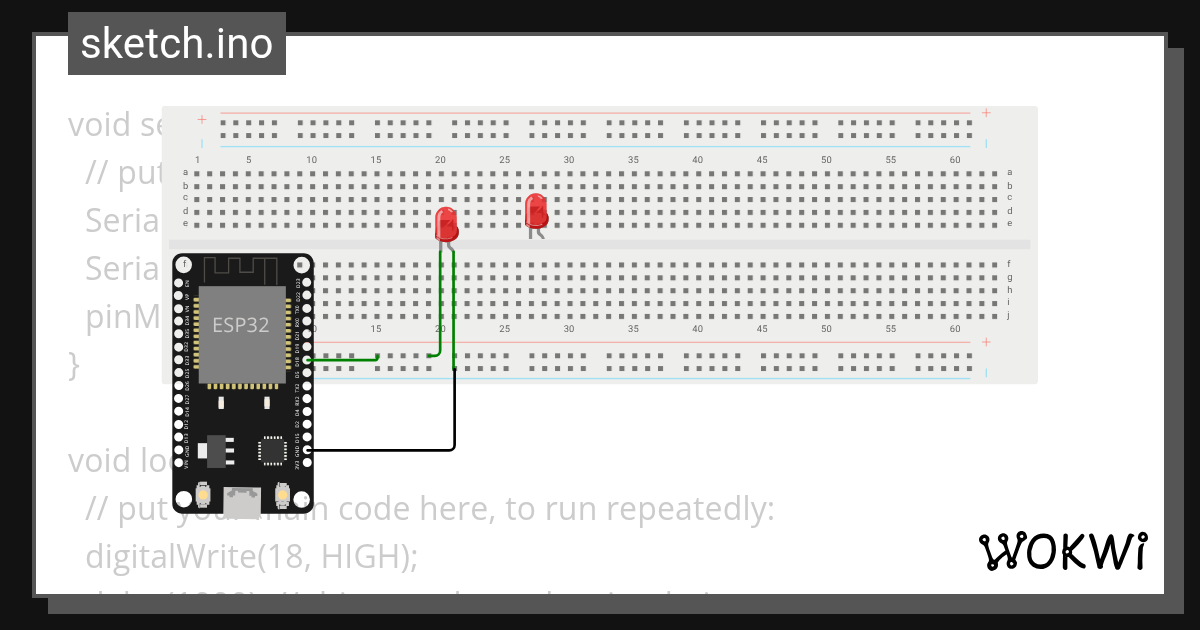 project1 - Wokwi ESP32, STM32, Arduino Simulator