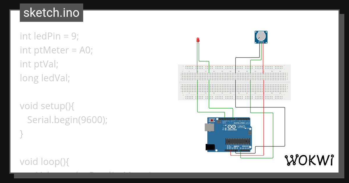 Potentiometer - Wokwi ESP32, STM32, Arduino Simulator