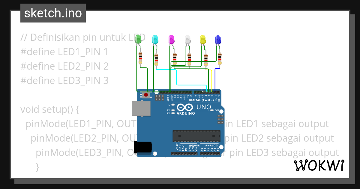 Led2 - Wokwi ESP32, STM32, Arduino Simulator