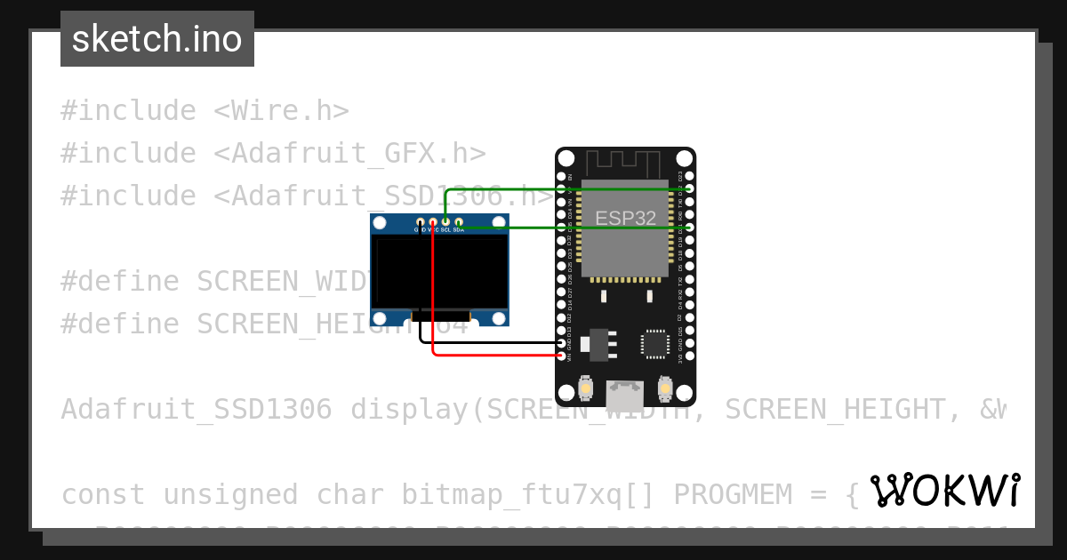 256 O Led Bitmap Wokwi Esp32 Stm32 Arduino Simulator 2490